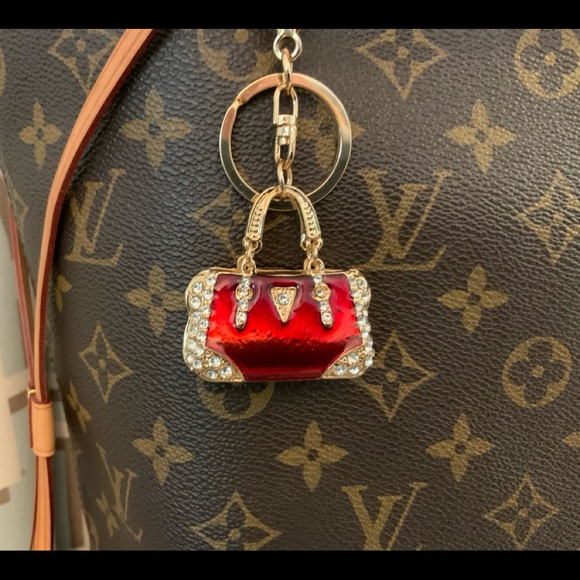 Bags | Nwt Mini Red Purse Bag Charm Keychain | Poshmark